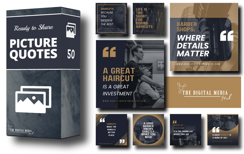 Barber Shop | Ready to Share Social Media Templates – The Digital Media Hub