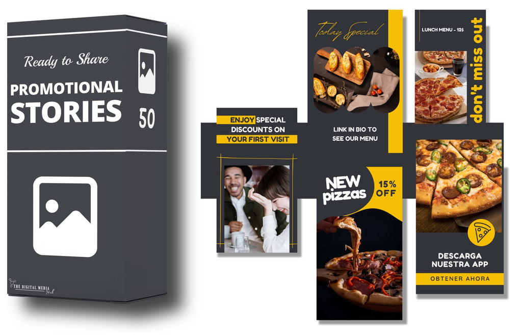 Pizzeria Bundle | Ready to Use Social Media Templates | 100% Editable ...