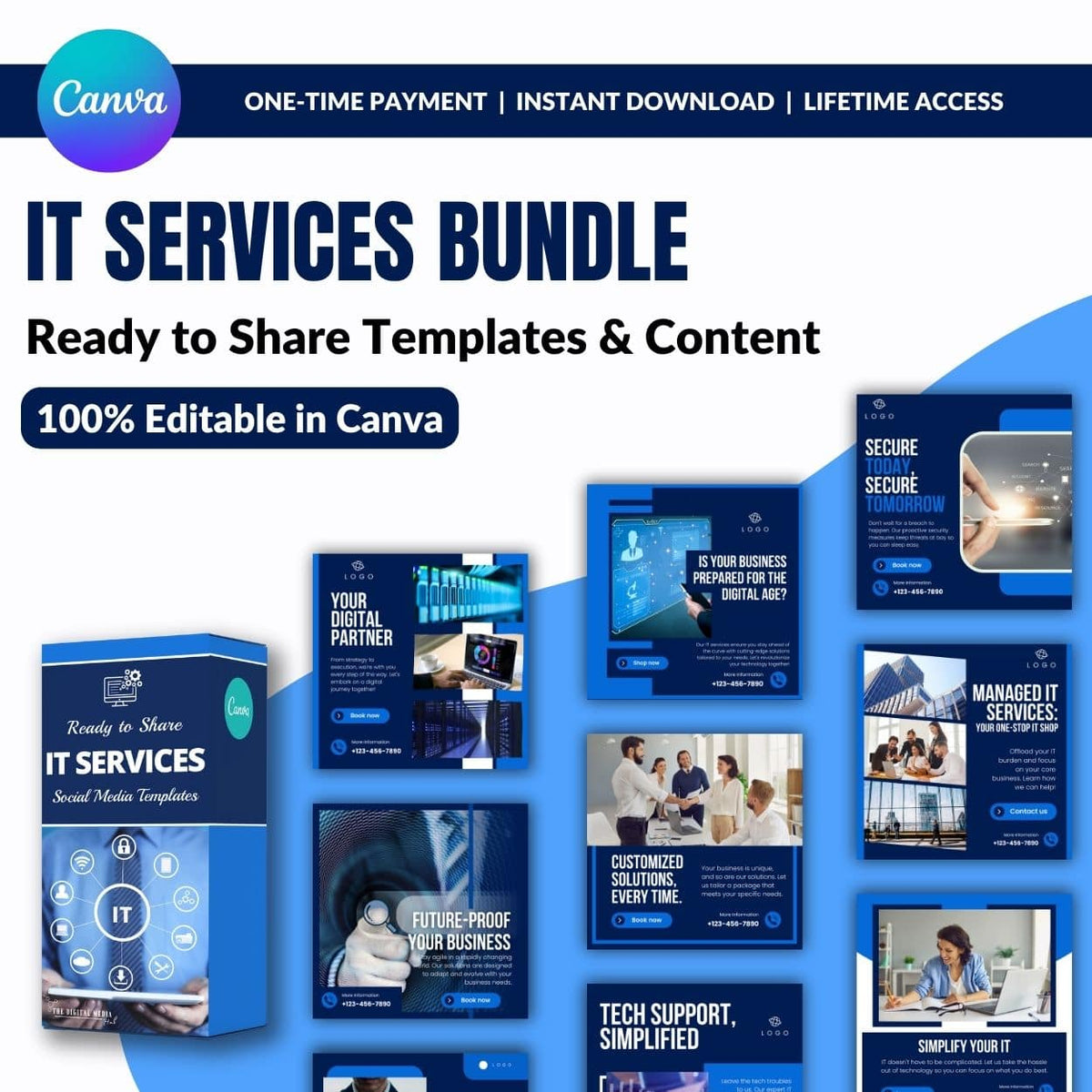 IT Services | Ready to Share Marketing Templates | 100% Editable – The ...