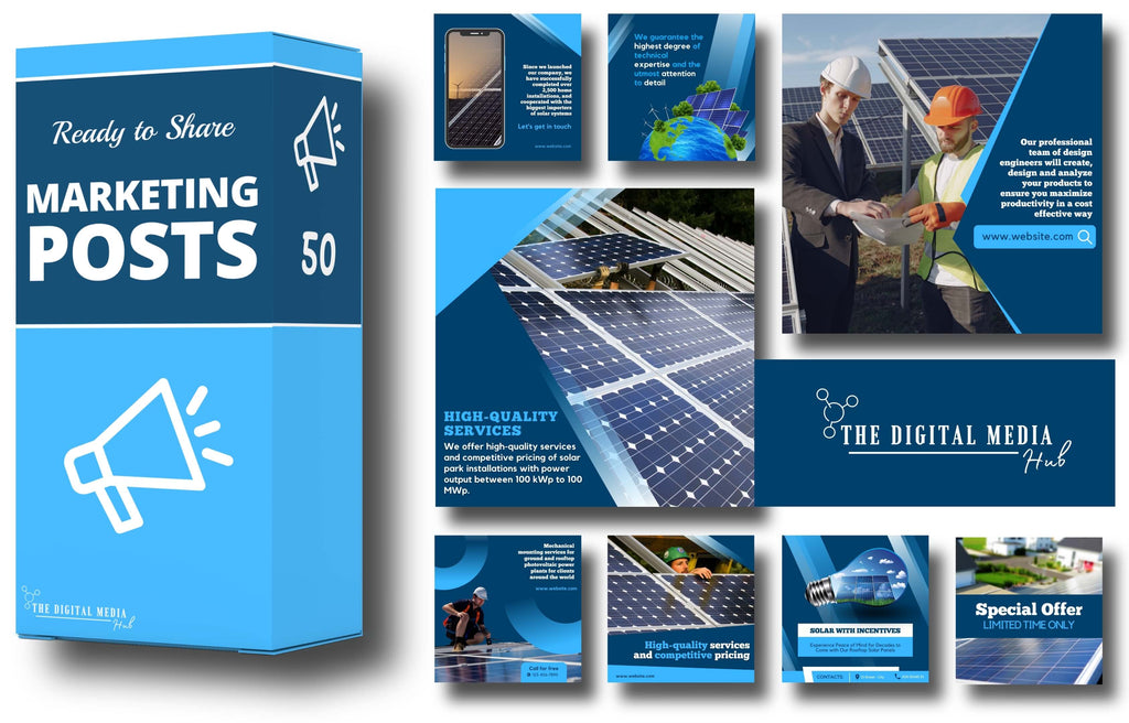 Solar Panels | Ready to Share Marketing Templates | 100% Editable – The ...